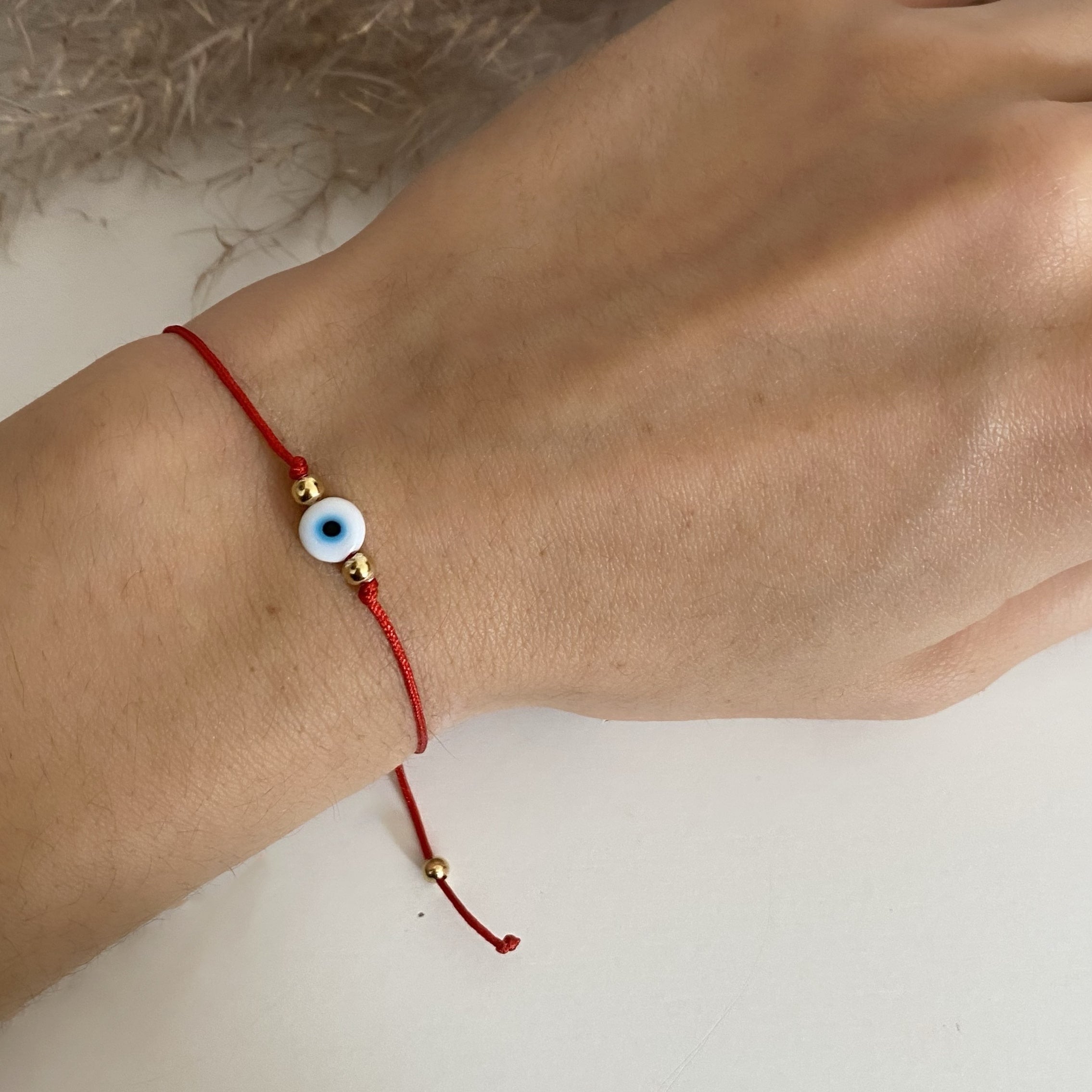 Pulseras Ojo Turco Hilo Sencillas | Pulsera de Ojitos Roja | Ojo turco ...